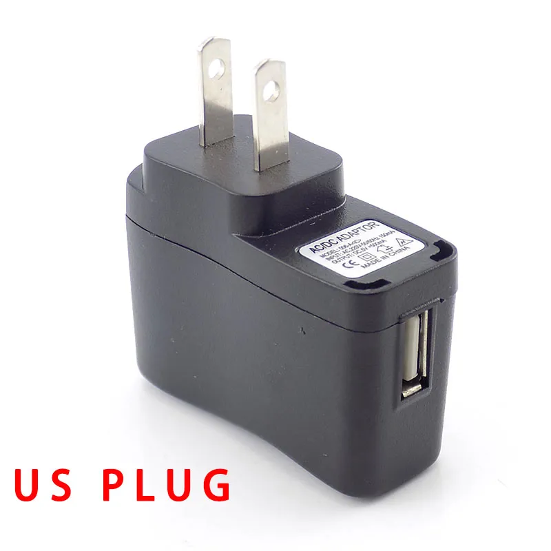 USB Charger 5V 0.5A Micro USB Wall AC to DC Power Adapter EU US 100V ...