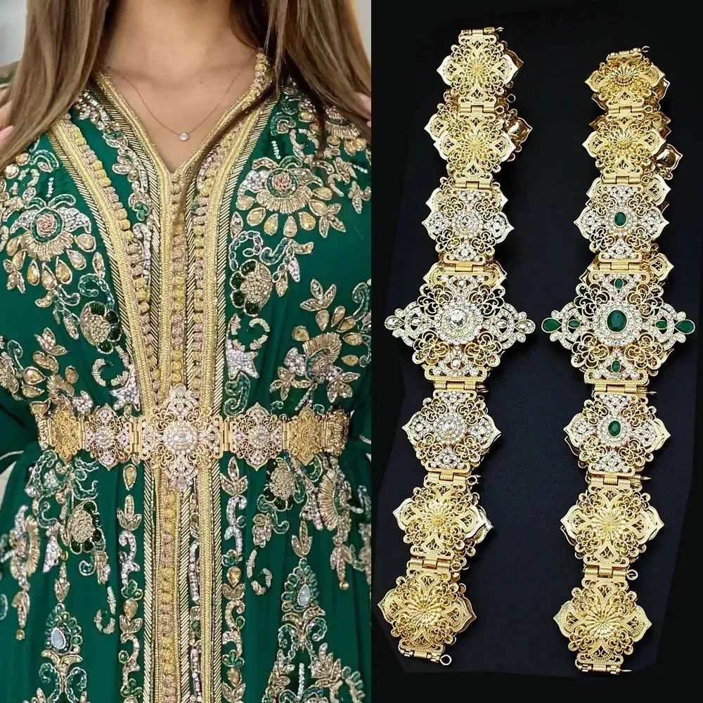 DHgate.com:Morocco Waist Belt: Gold Crystal Arabic Caftan, Adjustable ...