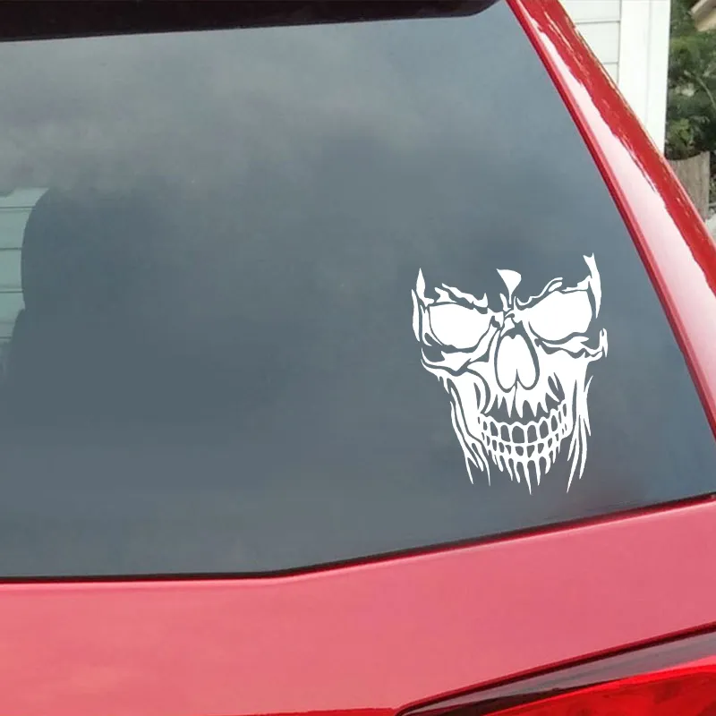Reflective Skull Car Stickers Horror Vehicle Decals For Safety And ...