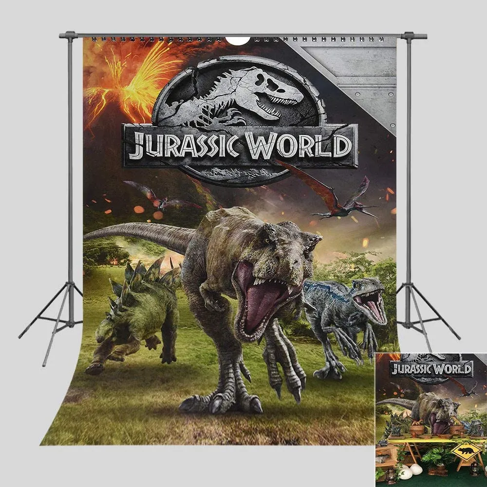 Jurassic Park World Dinosaur Theme Backdrop Photo Studio Background For ...