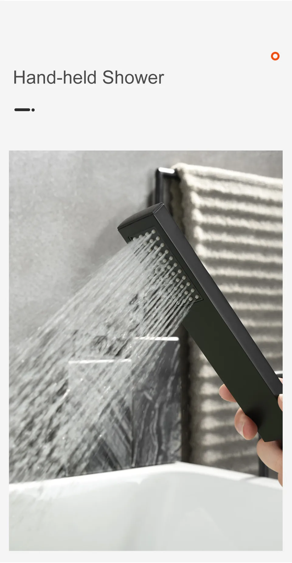 Luxury Waterfall Shower Faucet Set - Wall Mounted Dual Handle Bathroom ...