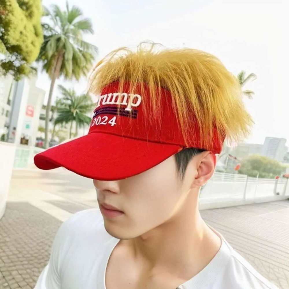 Yellow Hair Trump Baseball Election Hat Perfect For Parties And ...