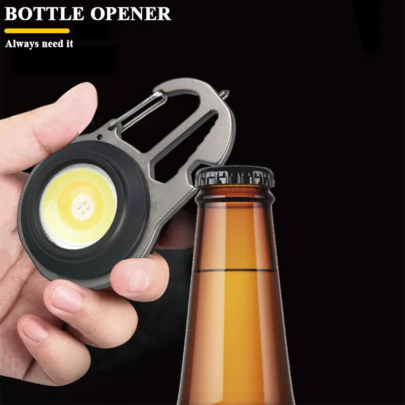 DHgate.com:"7-Mode Mini COB Keychain Flashlight, USB Rechargeable LED ...