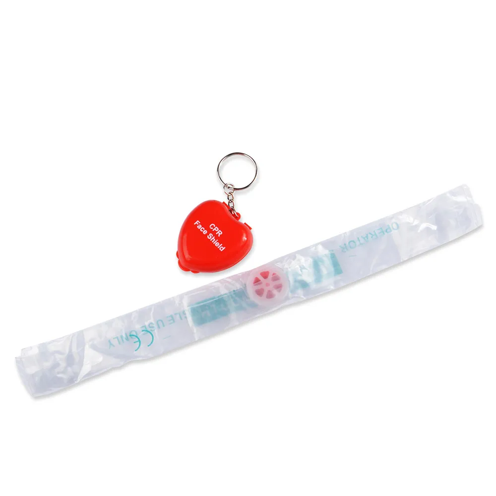 CPR Mask CPR Face Shield For CPR Resuscitator With One Way Keychain Key ...