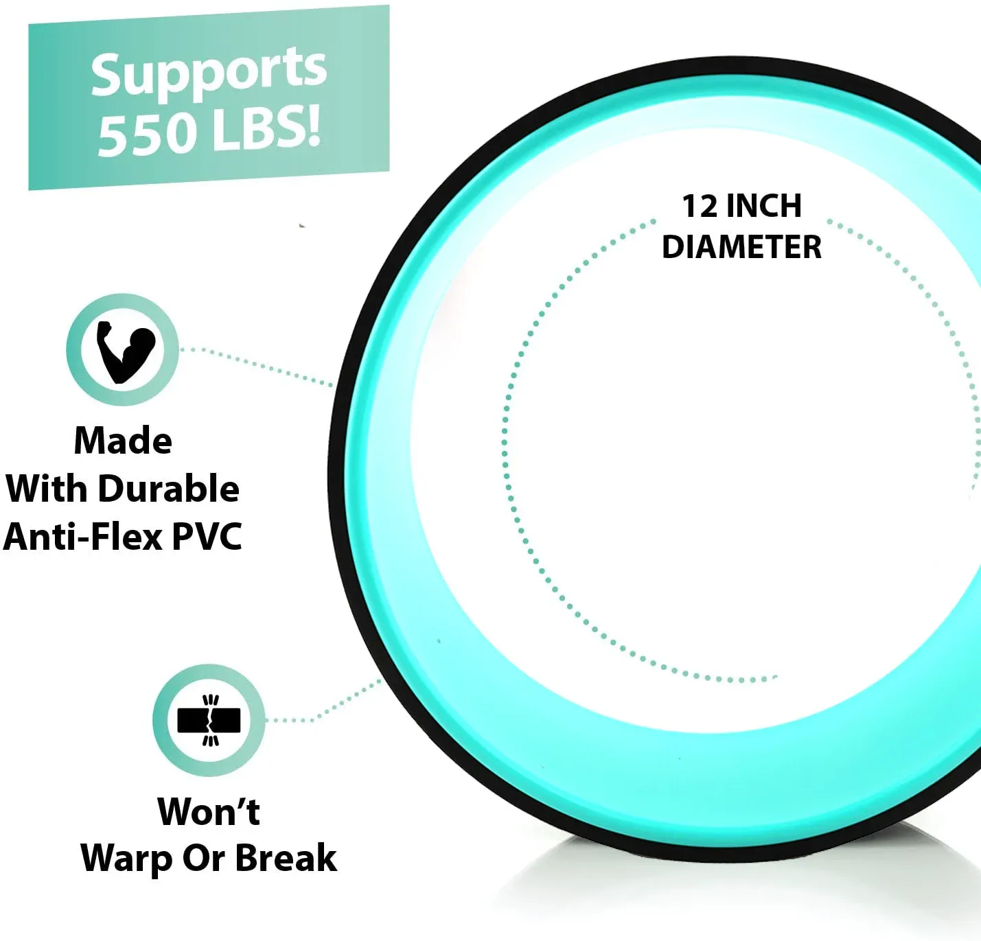 DHgate.com:Yoga Spine Roller Wheel: Non-Slip Massage Circle for Back ...