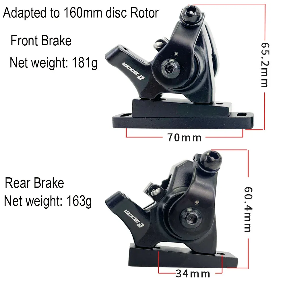 DHgate.com:ZOOM Aluminum Alloy Flat-Mount Mechanical Disc Brake Caliper ...