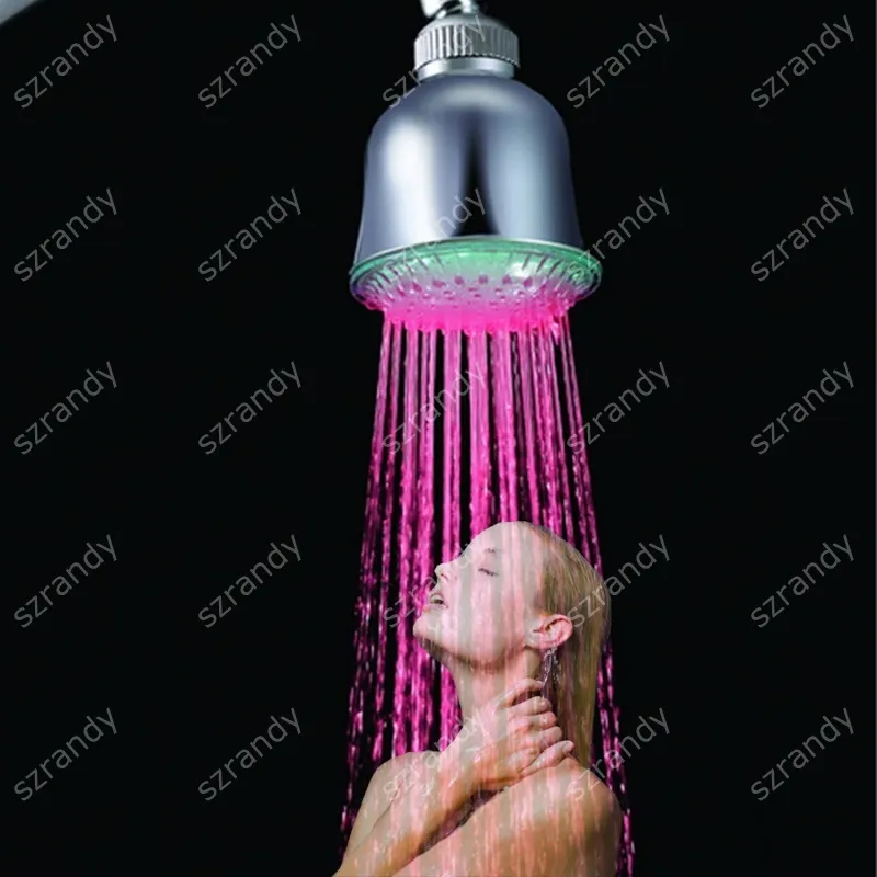 DHgate.com:LED Color-Changing Shower Head with 7 Lighting Modes, Chrome ...