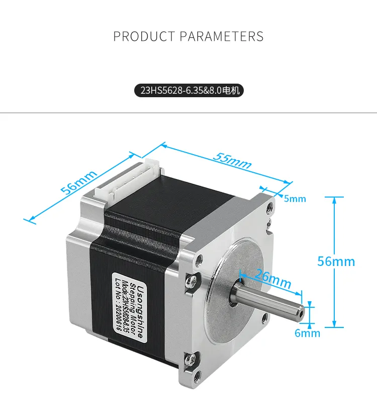 5V Stepper Motor Nema 23 23HS5628 Stepper Motor Kit, 2.8A With DM542 ...