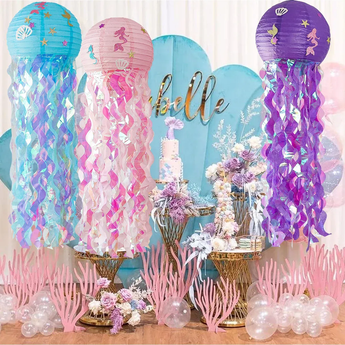 Ocean Theme Bubble Garland: 2m Mermaid Birthday Banner for Under The ...