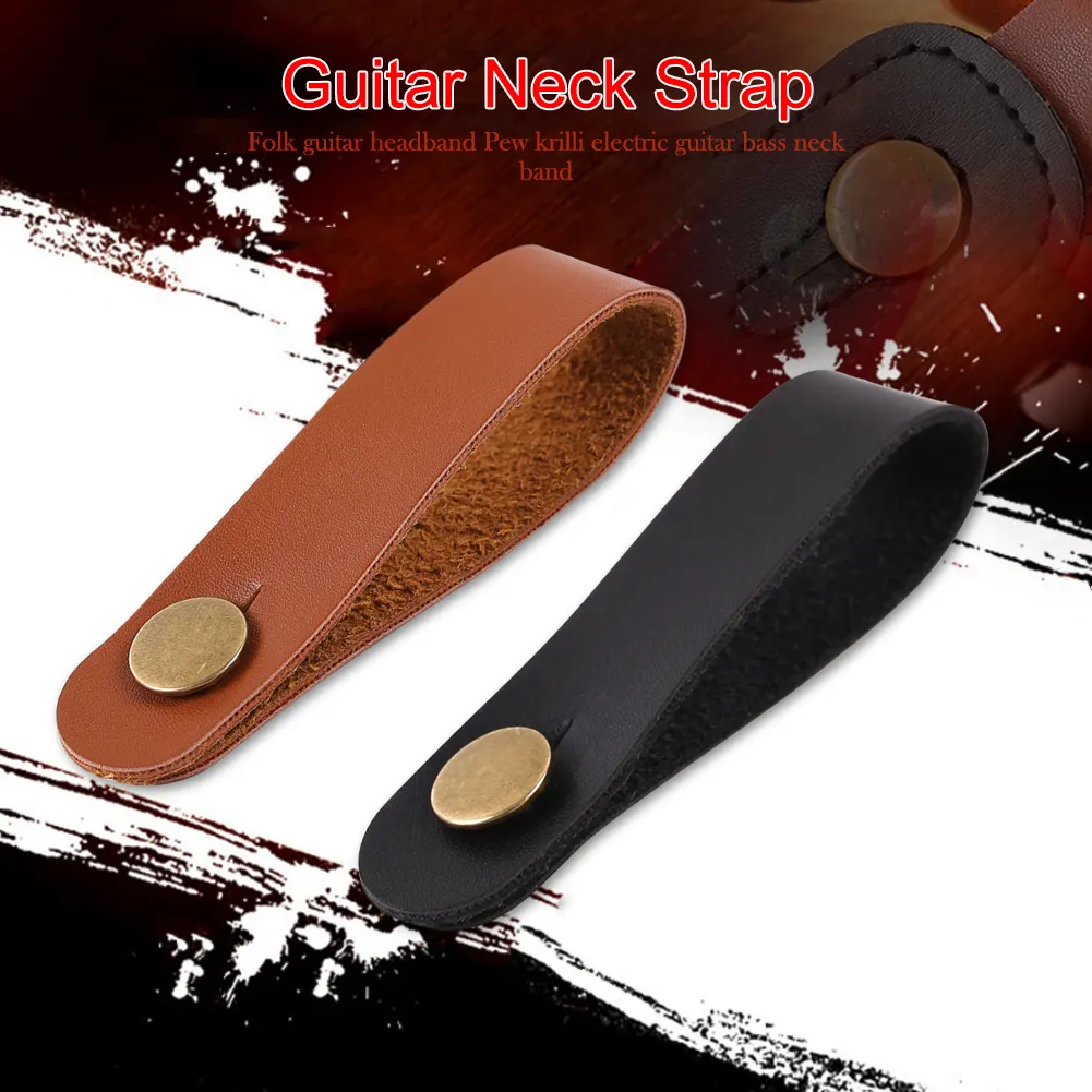 Premium Leather Guitar Strap with Secure Lock for Electric and Acoustic ...