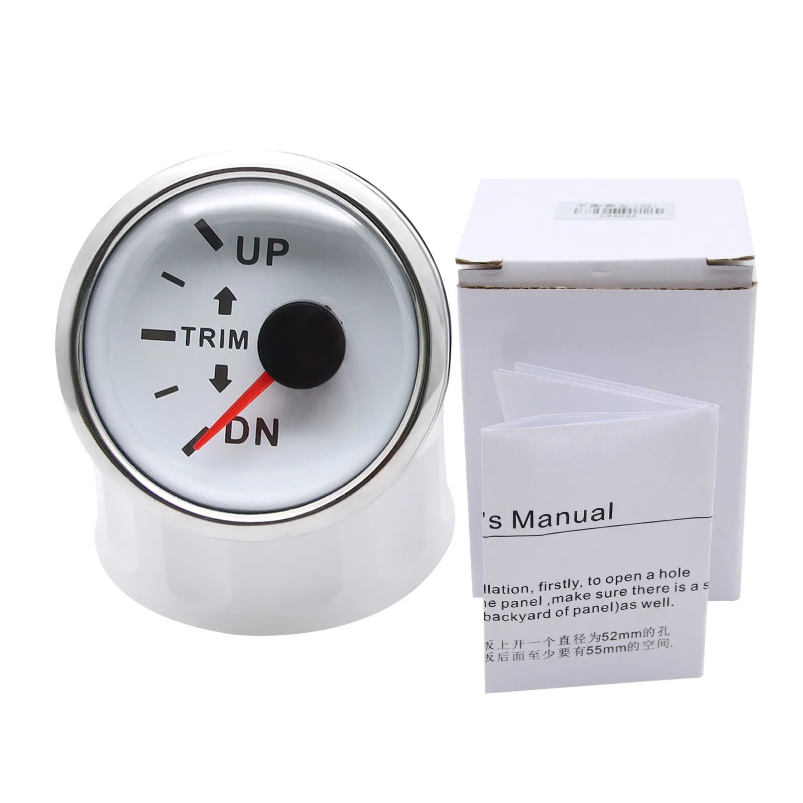 52mm Boat Trim Gauge Outboard Engine Tilt Indicator... From Ddmyfriend ...