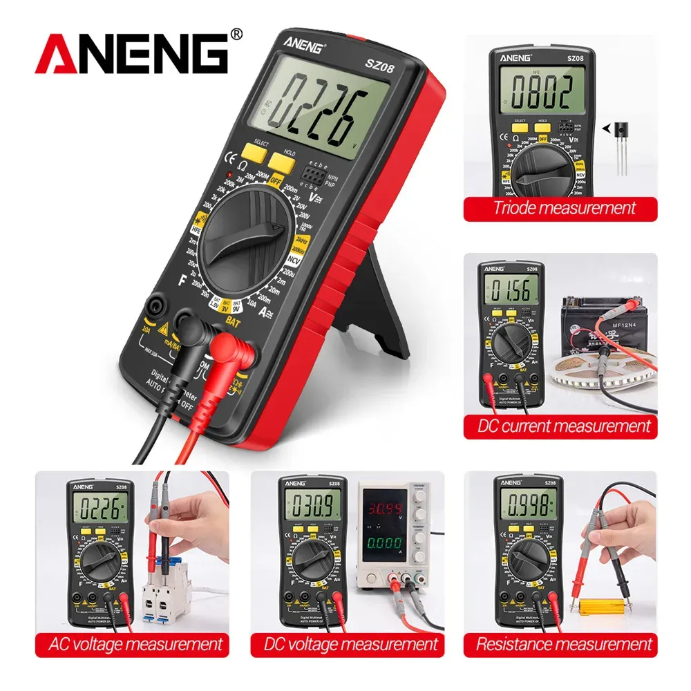 ANENG SZ08 Professional Digital digital multimeter with Ultra-Thin ...