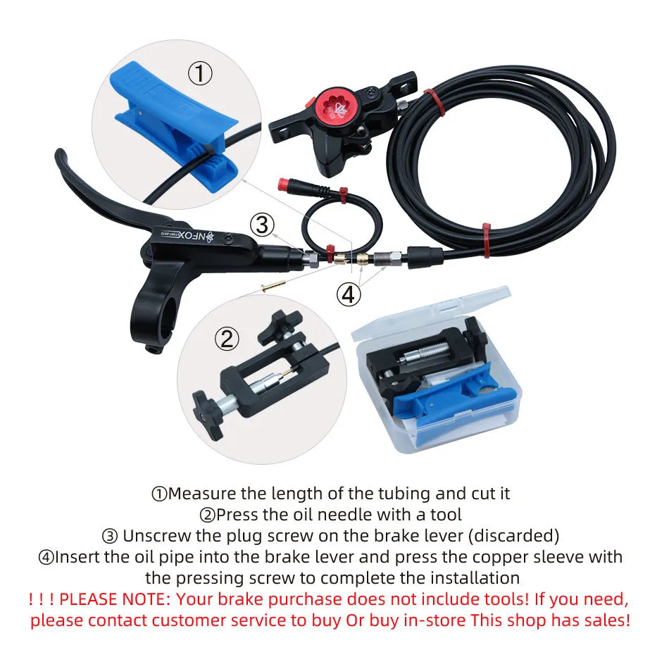 DHgate.com:E-bike Power Off Brake Handle, NFOX GT267 3-Pin Hydraulic ...