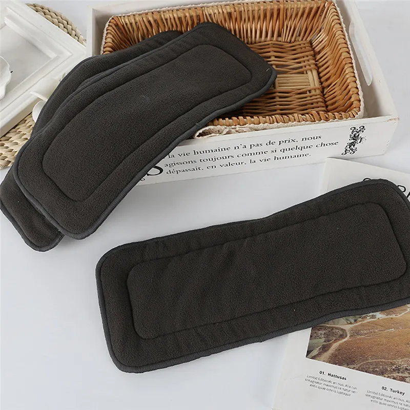 Washable Adult Diaper with Bamboo Charcoal Cloth Nappy Liner, Super ...