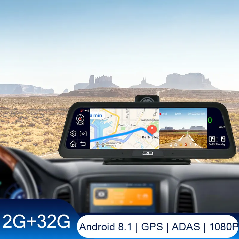 DHgate.com:4G ADAS Android Car DVR Mirror: 1080P Dual Lens Dash Cam GPS ...