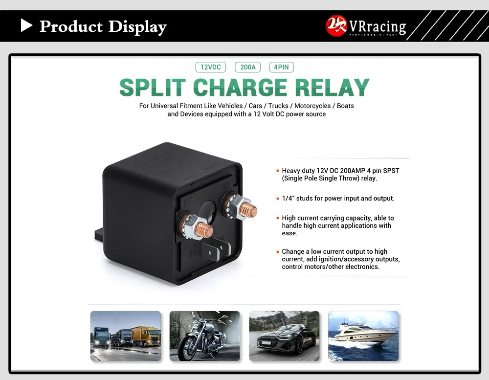 VR-ESV04 High Current voltage sensing relay Starting voltage sensing ...