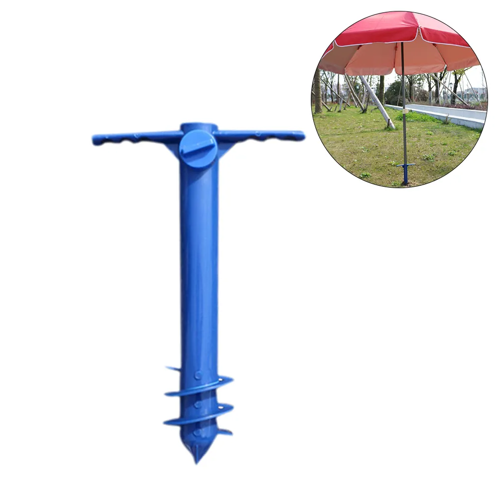 Beach Umbrella Adjustable Base Plastic Ground Plug Sand Anchor for ...
