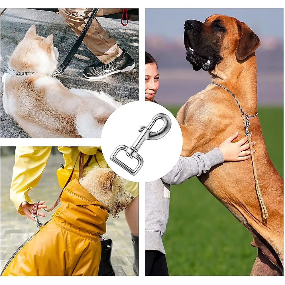 Heavy Duty Swivel Eye Bolt Snap Hooks - Premium Dog Leash Clips, 65mm ...