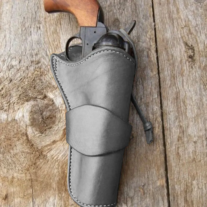 Western Gunfighter Holster Rig For Single Action Revolver PU Leather ...