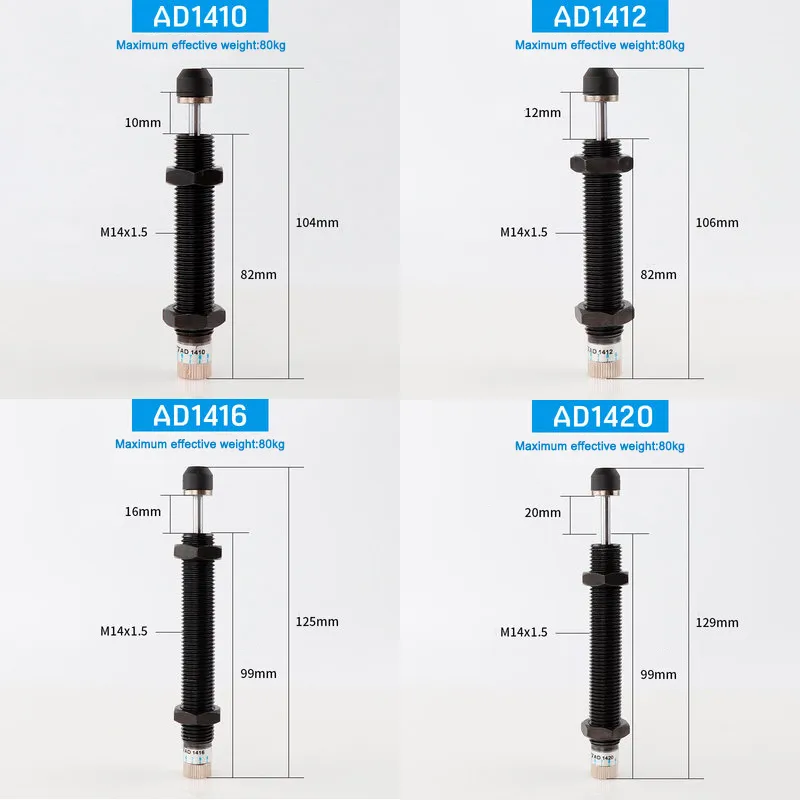 Adjustable Pneumatic Hydraulic Oil Pressure Buffer for AD1410, AD12 ...