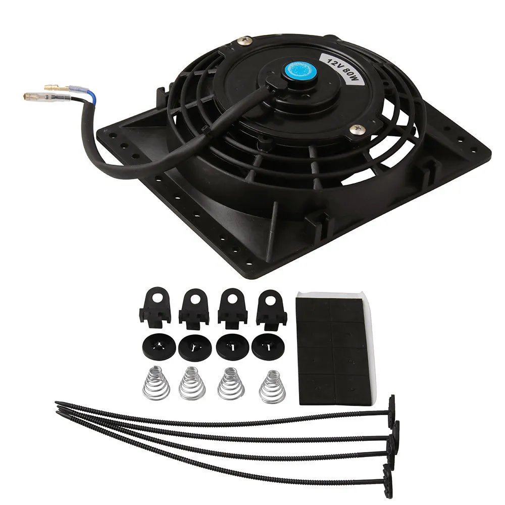 Powerful 6 Inch 650CFM Universal Slim Radiator Cooling Fans w/ Mount ...