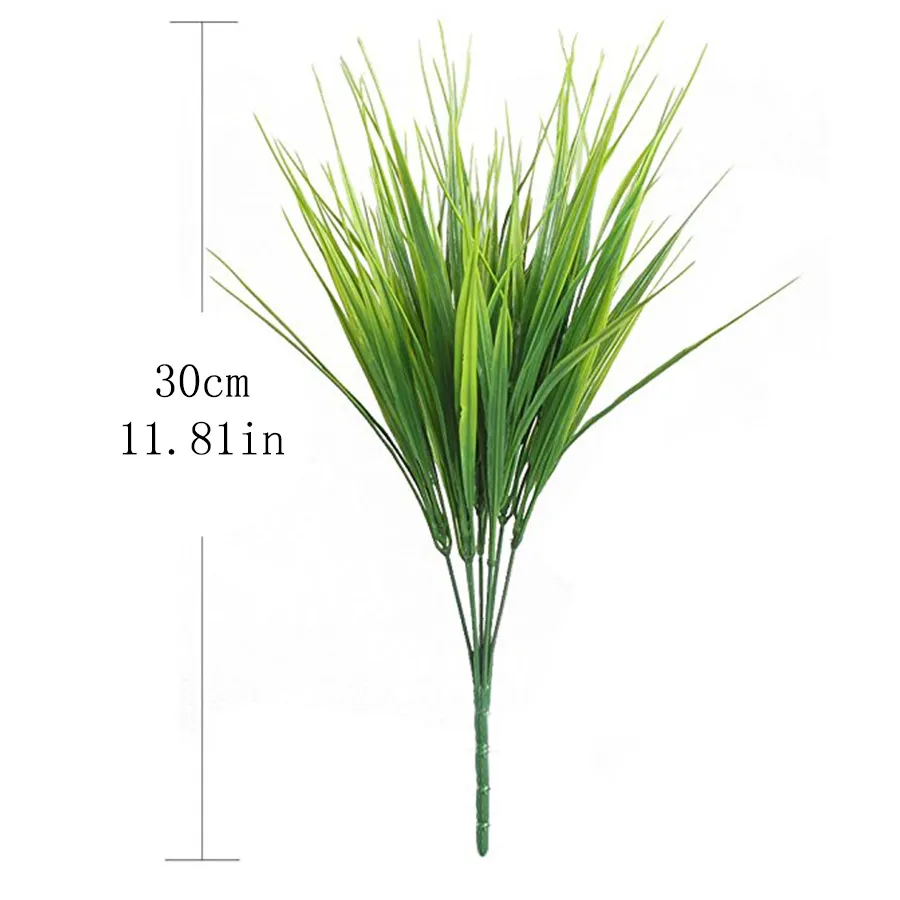 Artificial Outdoor Plants - Realistic Fake Greenery Shrubs, Wheat Grass ...
