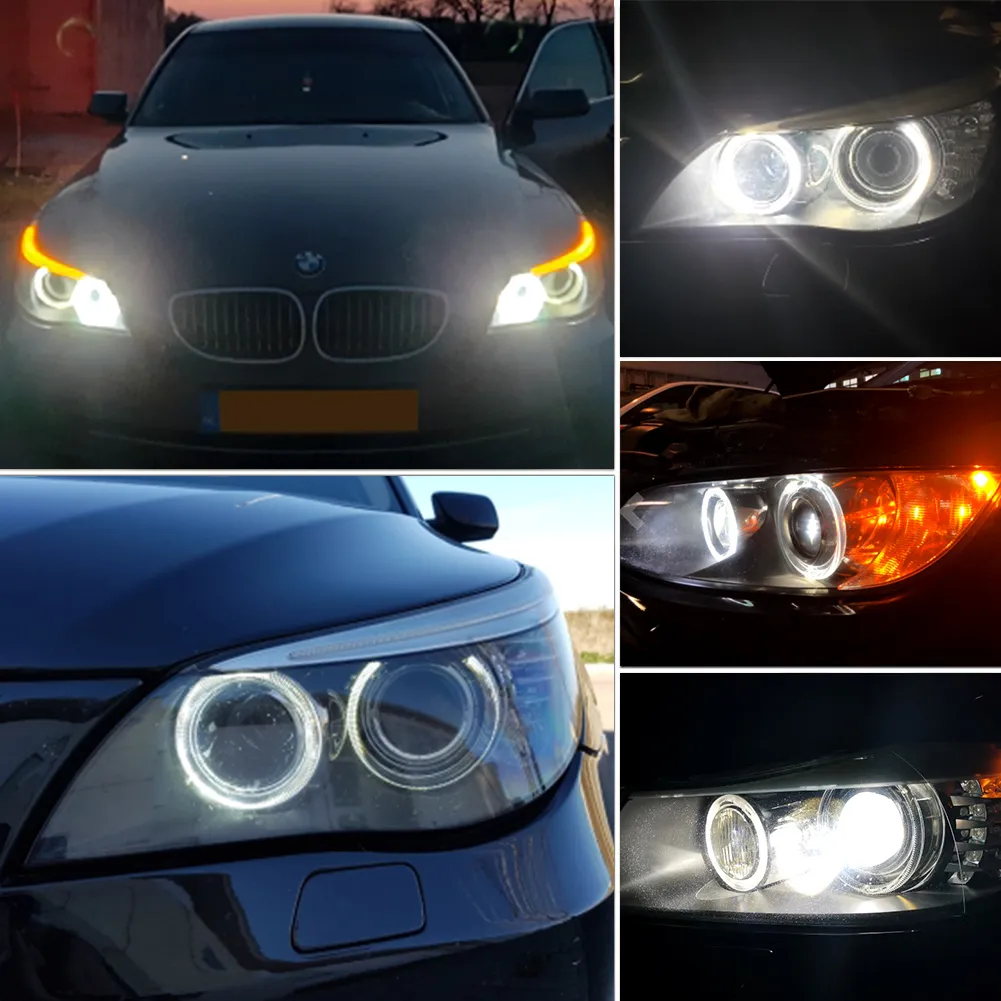 H8 120W CANbus LED Angel Eyes Headlight Marker Lights for BMW 7-series ...