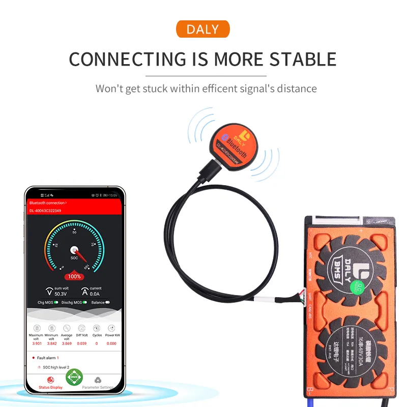 BMS Accessory Bluetooth Module USB To UART RS485 Cable CANBUS Touch LCD ...