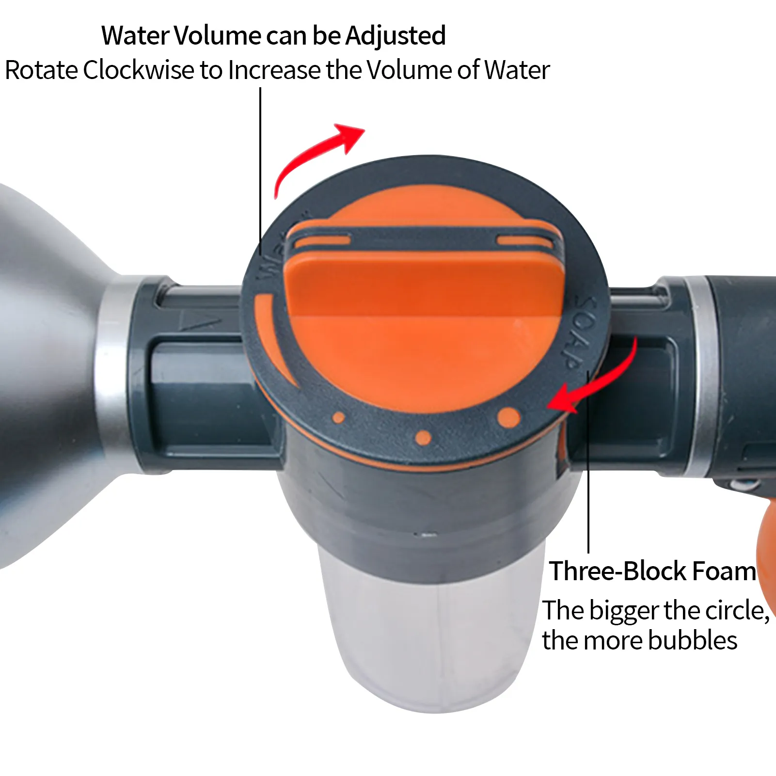 DHgate.com:High-Pressure Spray Nozzle Garden Hose with Foam Soap ...