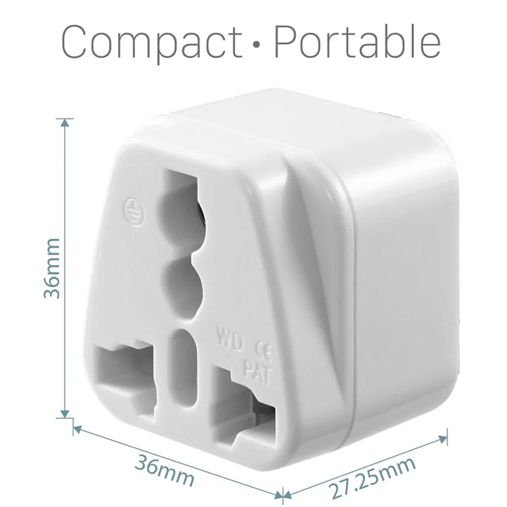 2-Pack Global IEC 320 C13 to C14 Power Plug Adapter | 10A 250V Black ...