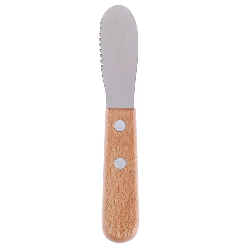 Stainless Steel Sandwich Spreader With Wooden Handle 3 In 1 Bench ...