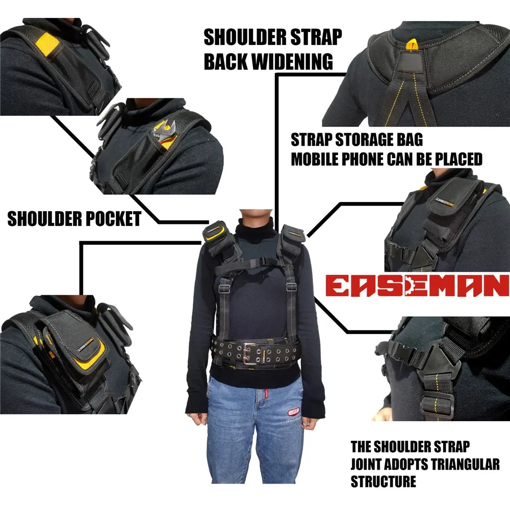 DHgate.com:EASEMAN Heavy-Duty Tool Belt Bag, Electrician's Waist Pouch ...