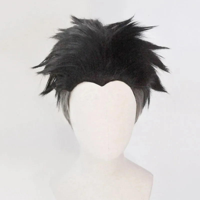 Kimetsu No Yaiba Men's Short Synthetic Killua Wig ALTIN Slicked Back ...
