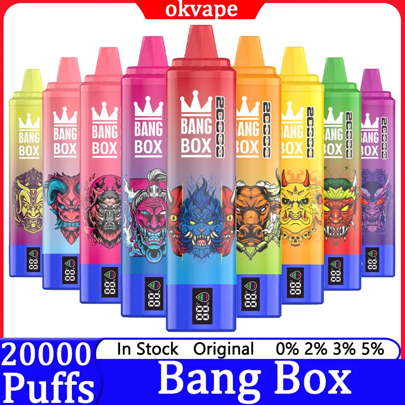 Puff 20k Bang Box 20000 Puffs Smart Screen Vape Disposable E Cigarettes ...