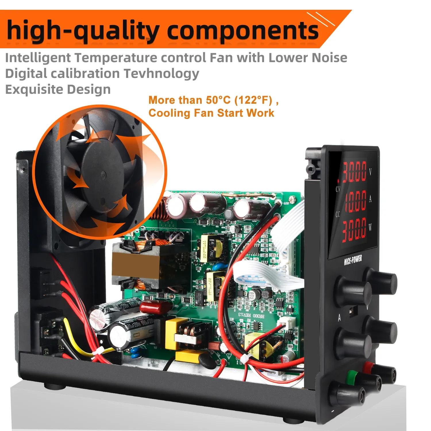 Adjustable DC Lab Arduino Power Supply 300W Switching Regulated Power ...