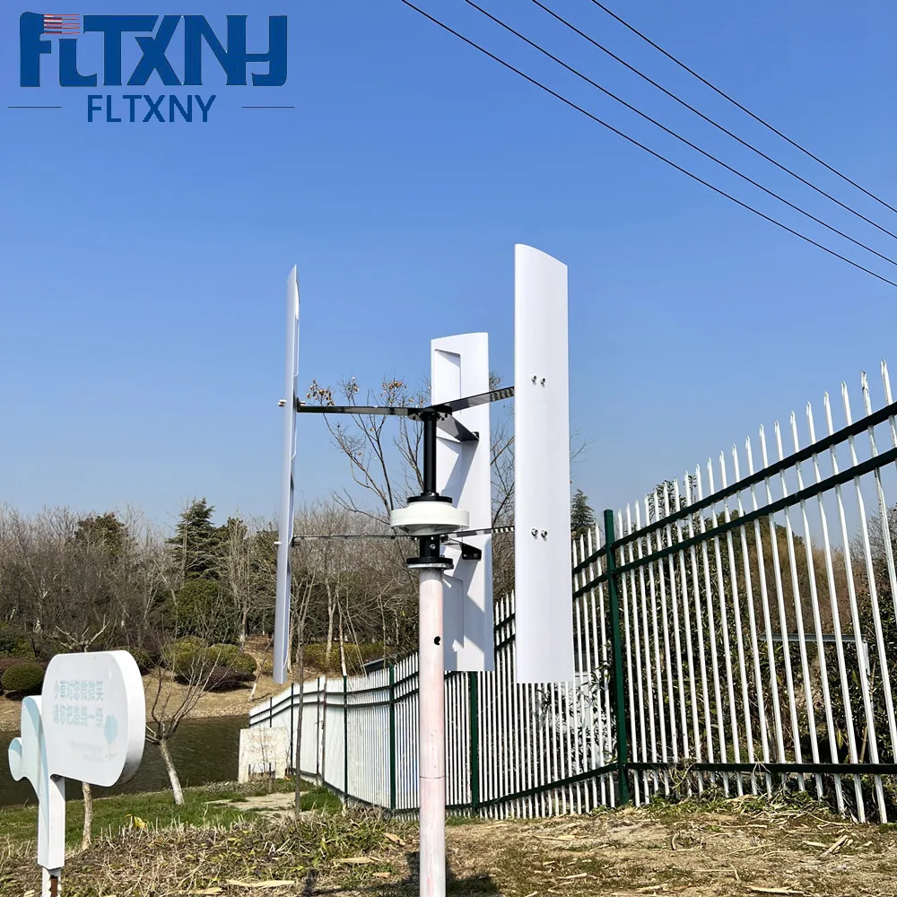 600W Vertical Wind Turbine Generator - 12V/24V/48V, 3-Phase, 3 Blades ...