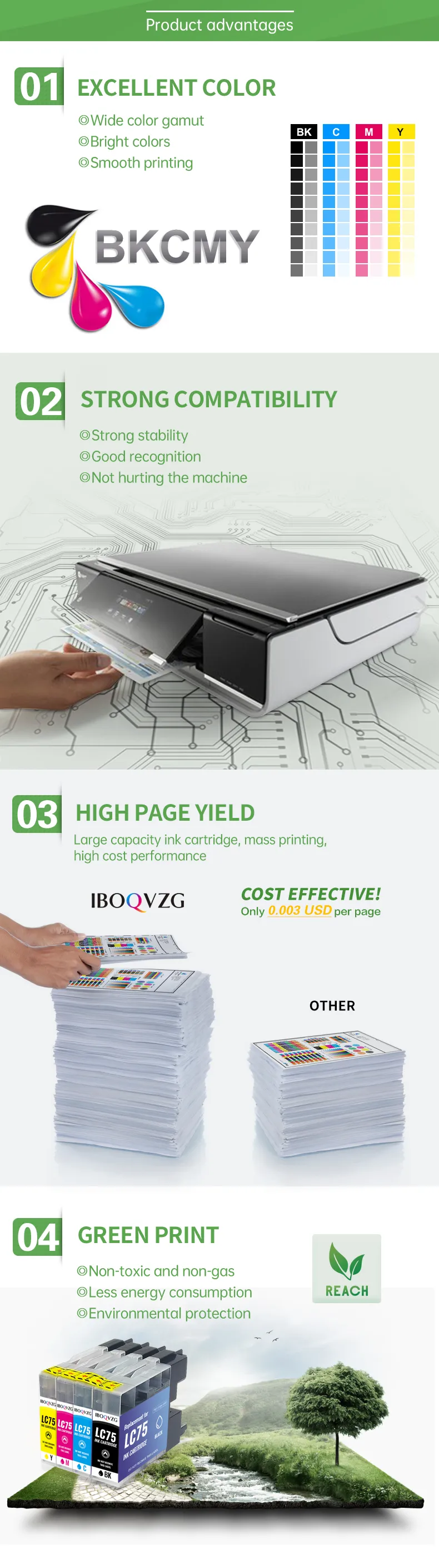 DHgate.com:LC12 LC40 Ink Cartridges Compatible with Brother, High-Yield ...