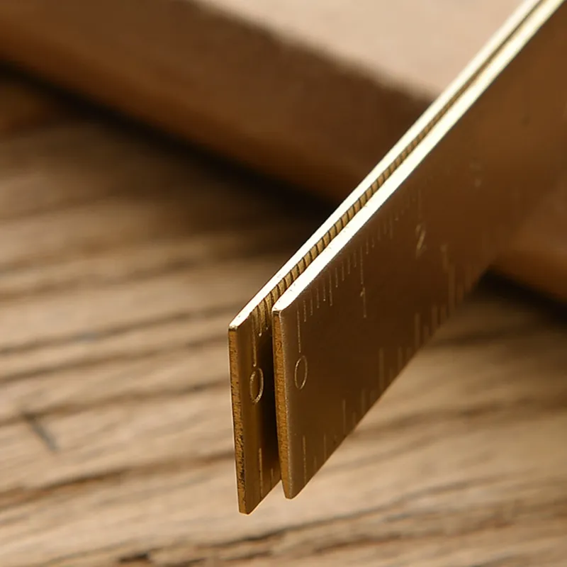 2024 Copper Brass Ruler: EDC Measuring Tool for Architects, Designers ...