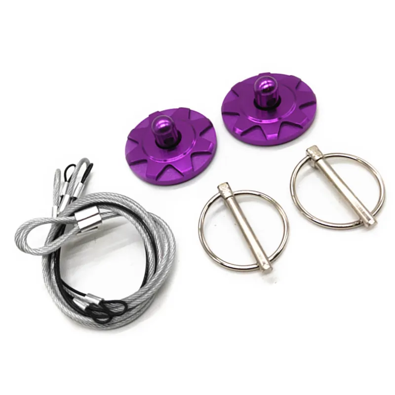 SPSLD Universal Car Bonnet Hood Lock Pins, Aluminum Alloy Racing Car ...