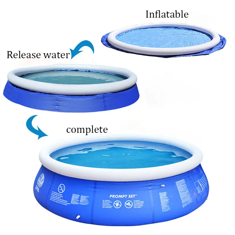 Family Inflatable Swimming Pool 4 Size Inflatable Round Pool For Kids ...