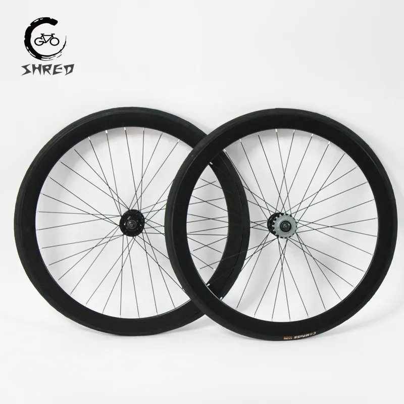 700c Fixed Gear Wheelset 40mm - Aluminum Alloy Fixie Wheels Racing ...