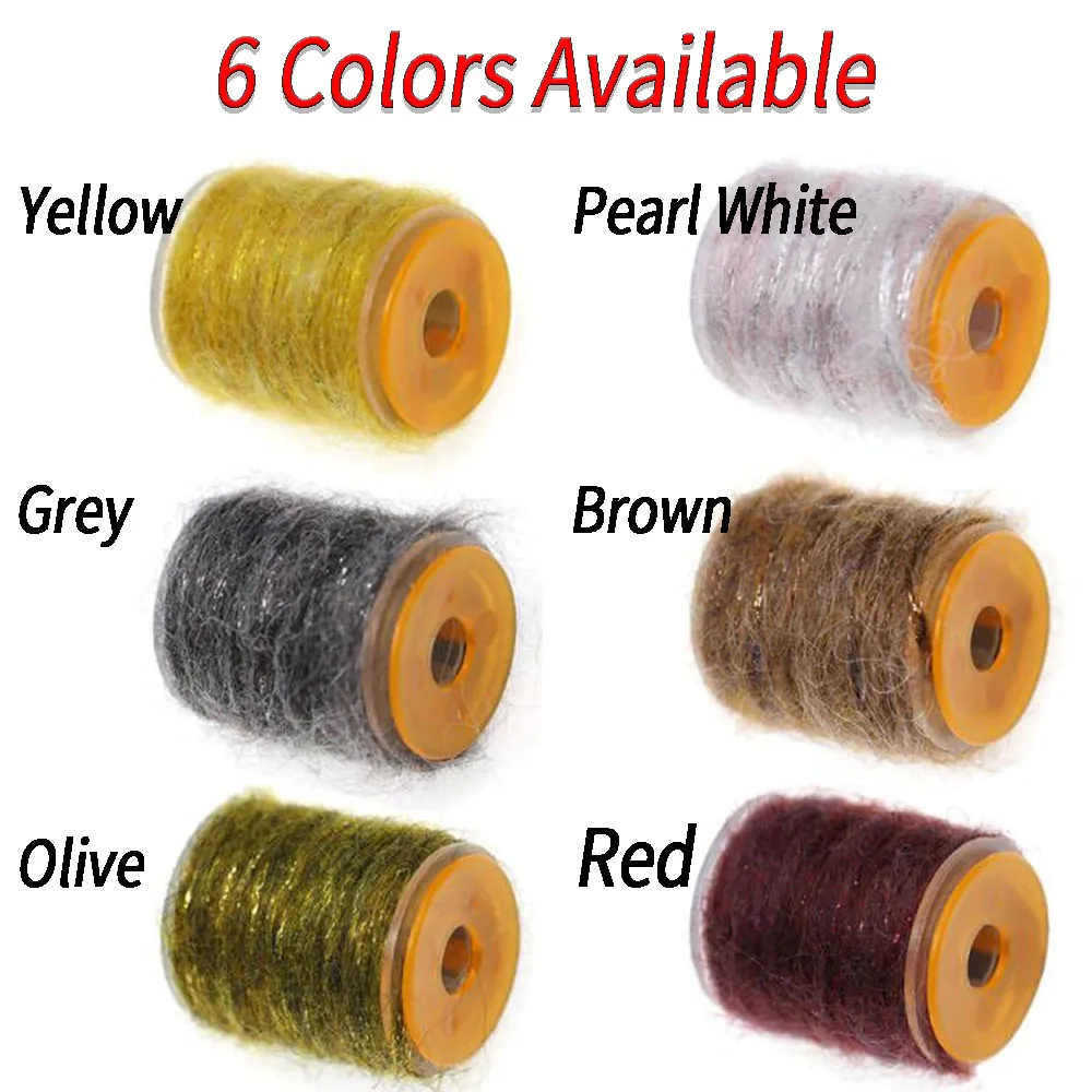 Colored Braided Fishing Line Craft Set Mottled Yarn Dubbing Rope For ...