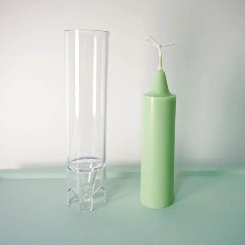 3D Peaked Cylinder Candle Mold DIY Handmade Cylinder Candle Making ...