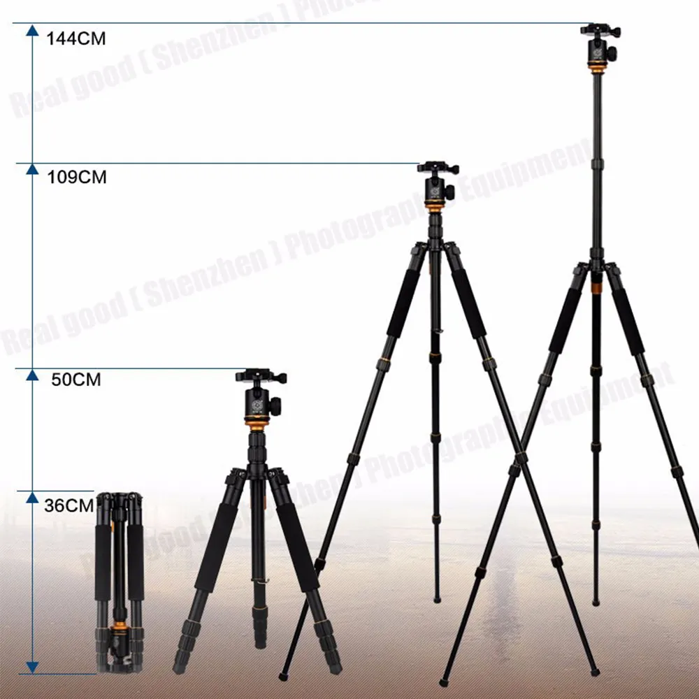 Professional Portable Photography Tripod Kit with Aluminum Alloy ...