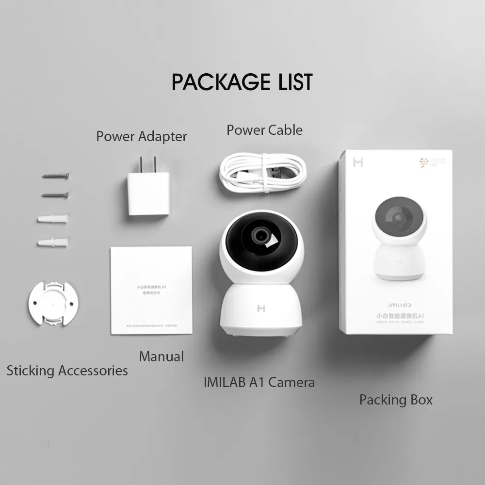 IP Camera 2K 1296P WiFi Webcam Security Camera CCTV Video Surveillance ...