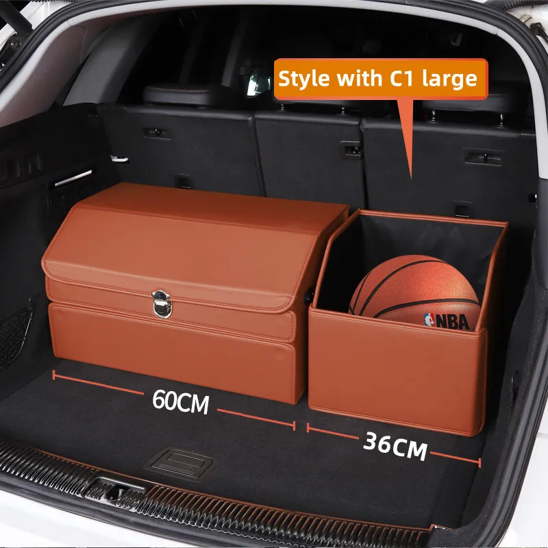 DHgate.com:Premium Leather Multipurpose Car Trunk Organizer - Tidy ...