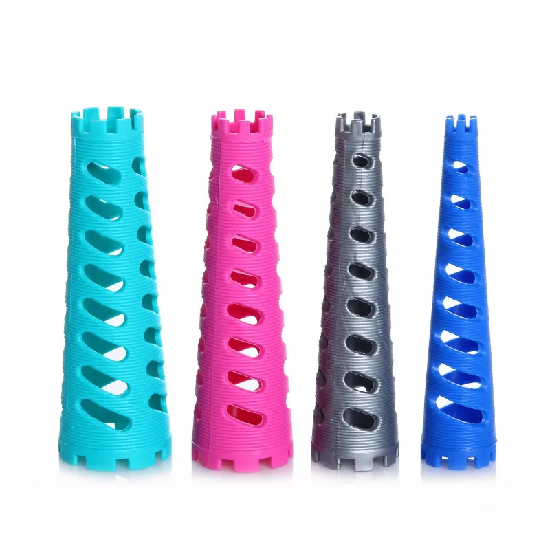 Cone Shape Hair Rollers with Rubberbands: No Heat Curling Rods for ...