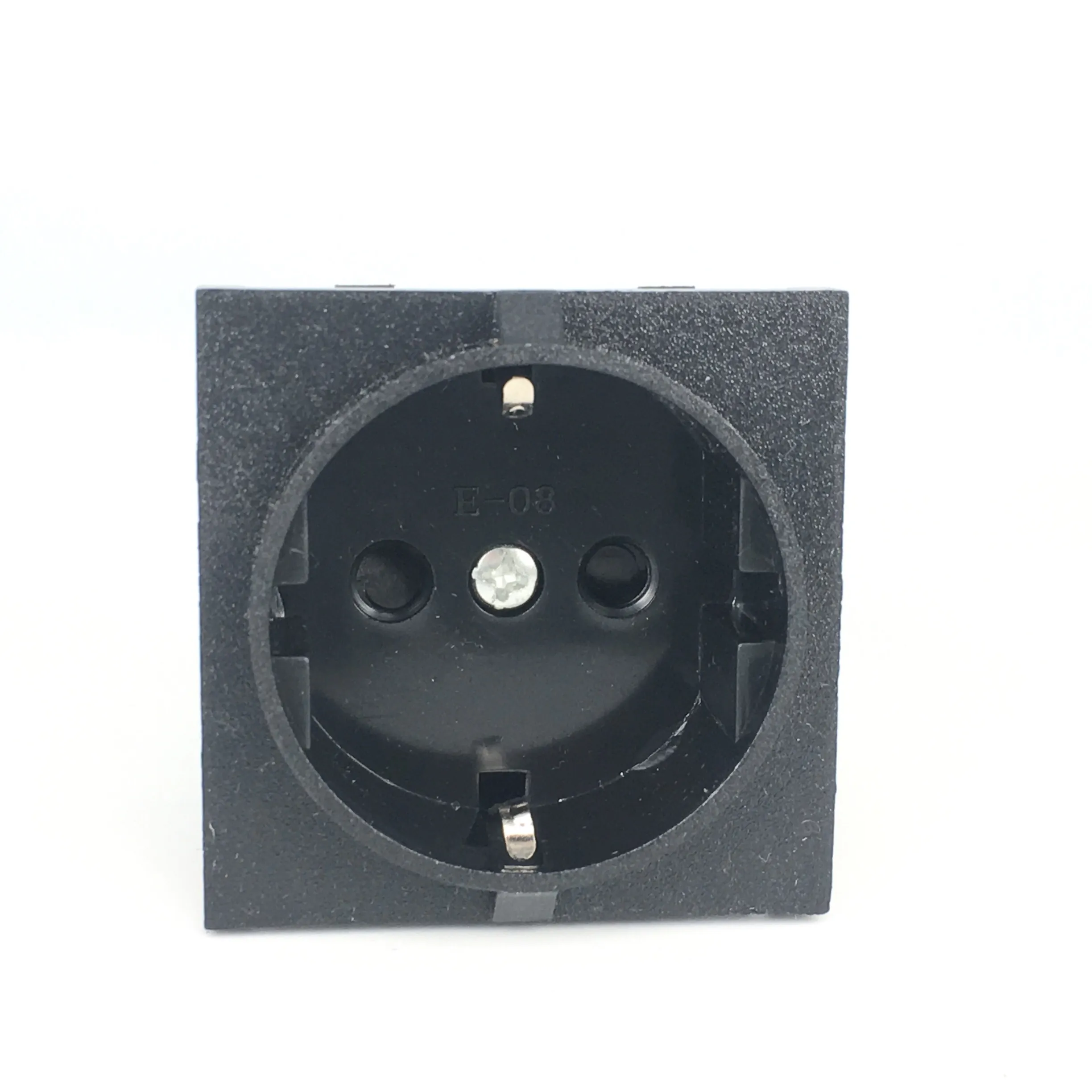 Black EU Embedded Industrial Power Outlet Socket - 250V 16A Universal ...