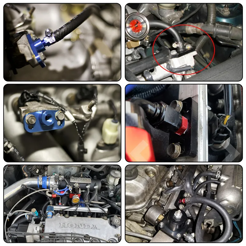 Fuel Rail Adapter with 6mm Tail for Honda Civic EK4 EK6 EK9 CRX and ...