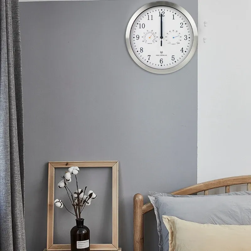 12Inch Clock Automatic Time Adjustment Scanning Radio Controlled Clock ...